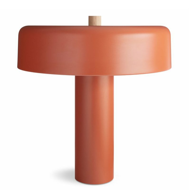Punk Brick Red Table Lamp - One Two modern lighting factory