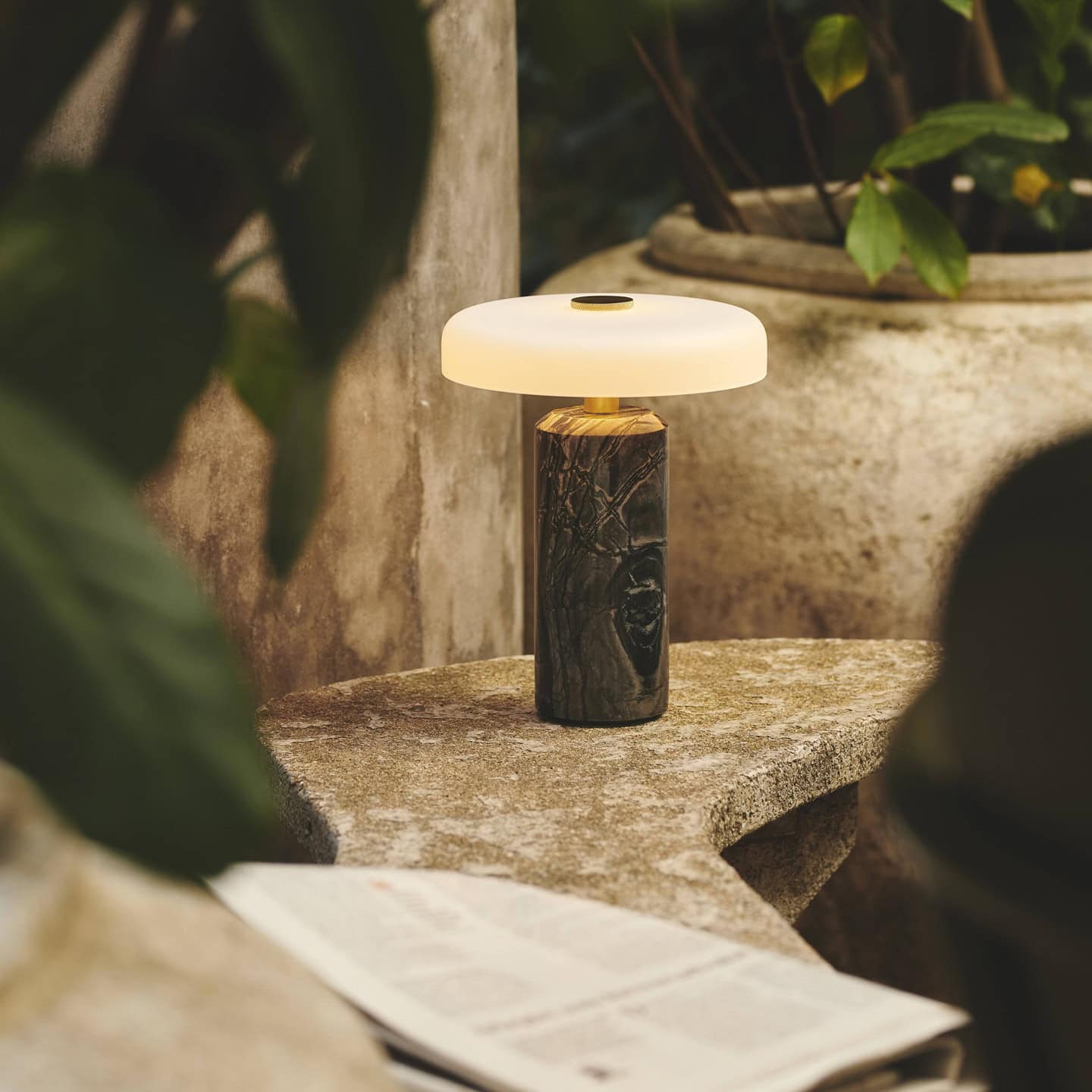 Trip Table Lamp Portable, Burgundy - One Two modern lighting factory